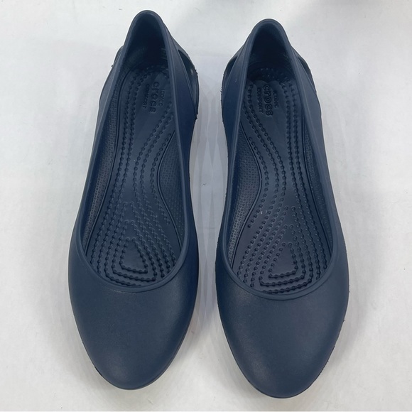 CROCS | Shoes | Crocs Kadee Iconic Comfort Navy Slip On Flats Shoes Womens Size 6 | Poshmark